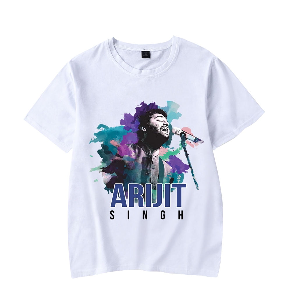 Arijit Singh Merch T-Shirt Summer Women/Men Unisex Short Sleeve Tshirt ...