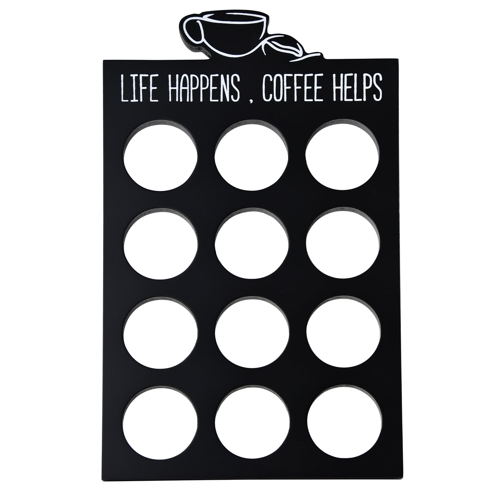 Arikago Wood K Cups Holder for Counter, 12 Capacity Coffee Pods Storage ...