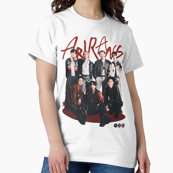 Arirang Group Poster Red Accent Fan Merchandise T-Shirt - Walmart.com
