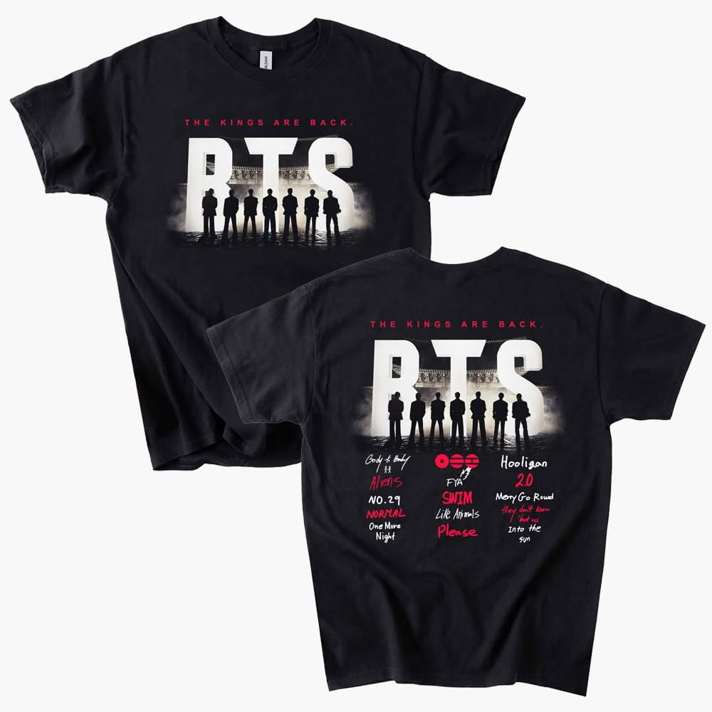 Arirang The Kings Are Back Shirt, Bangtan 2026 Album Songs Concert Tee ...