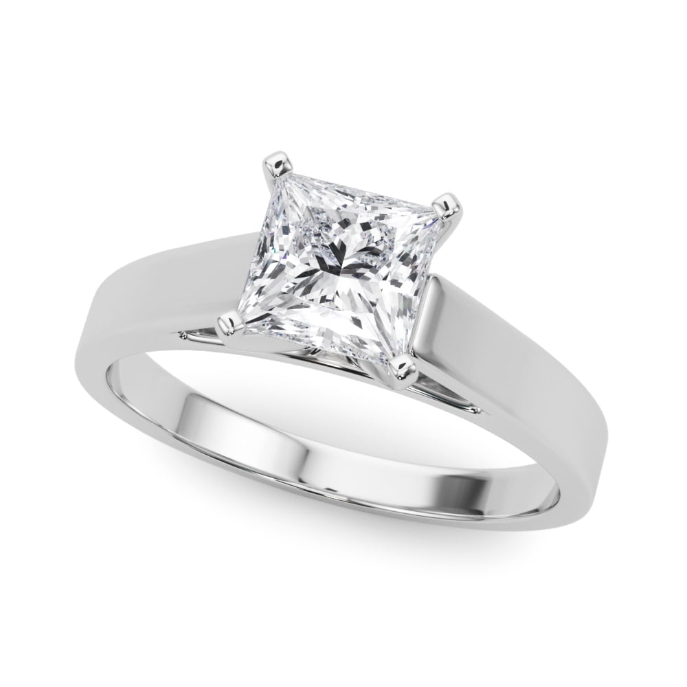 Arise Jewel 2.13 Ct Princess Cut Lab Created Diamond Solitaire ...