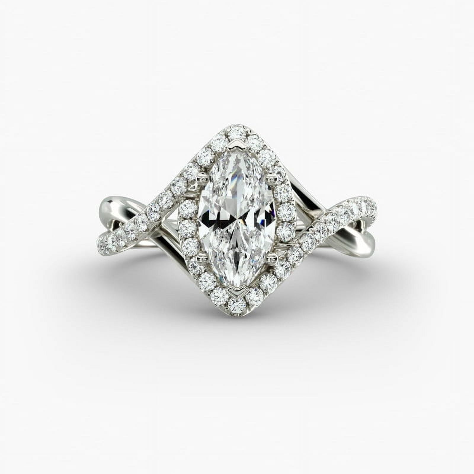 Arise Jewel Marquise Cut 1.7 Ct Moissanite Engagement Women's Ring ...
