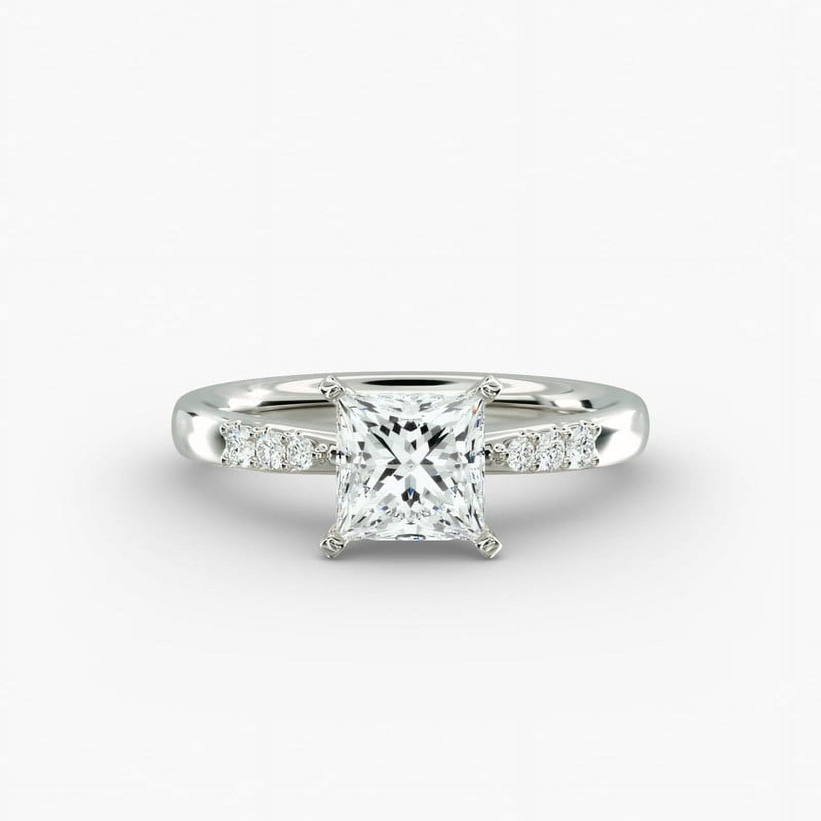 Arise Jewel Princess Excellent Cut 1.7 Ct Moissanite Wedding Ring - 14K ...