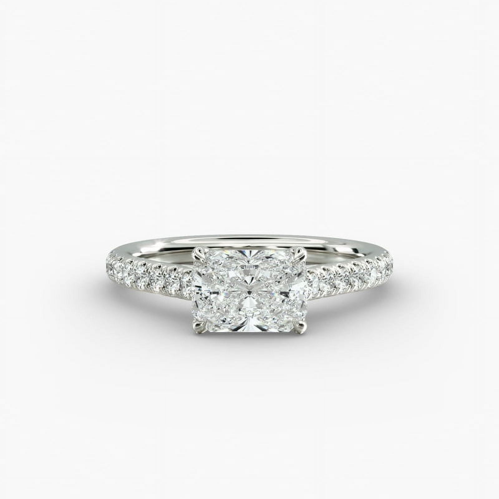 Arise Jewel Radiant Cut 2 Ct Moissanite Engagement Wedding Ring ...