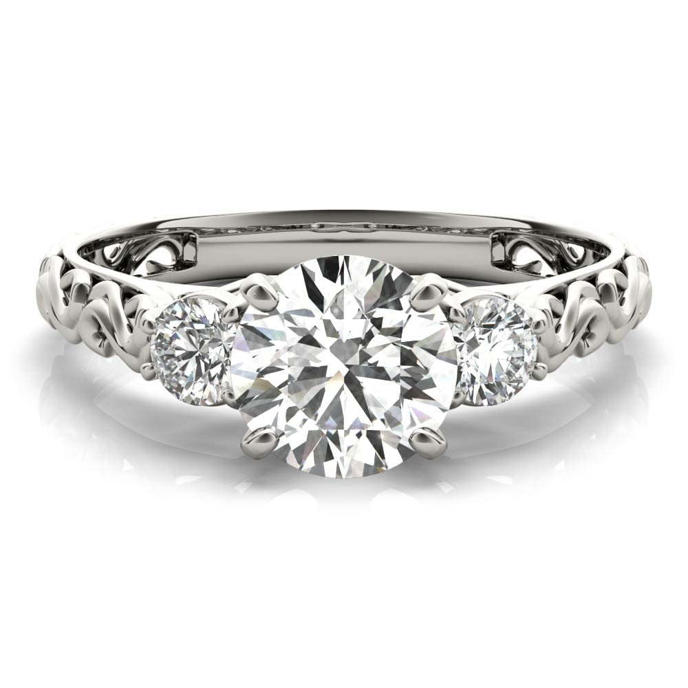 Arise Jewel Three Stone Style Round Cut Diamond Ring - Lab Created 2.35 ...