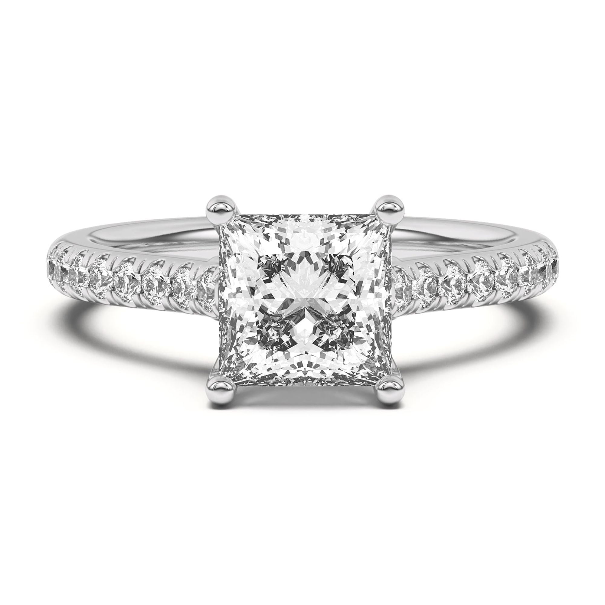Arise Jewel Wedding Jewelry for Women's - Princess Cut 1.45 Ct Lab ...
