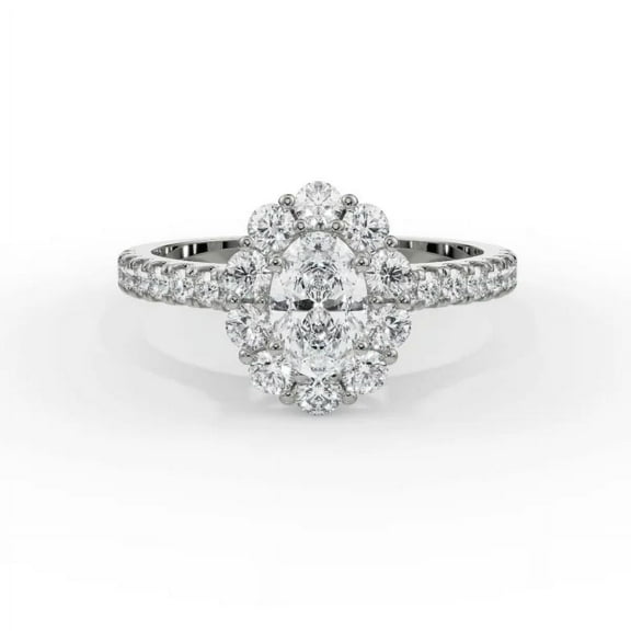 Arise Jewel 2 Ct Round Cut Lab Created Simulated Diamond Ring - 14K ...