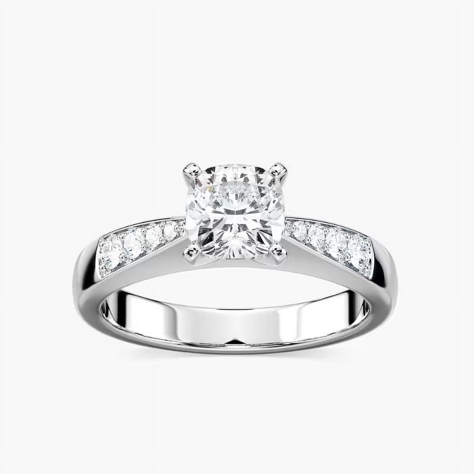 Arise Jewelry 1.79 Ct Moissanite Ring for Women - Cushion Cut ...
