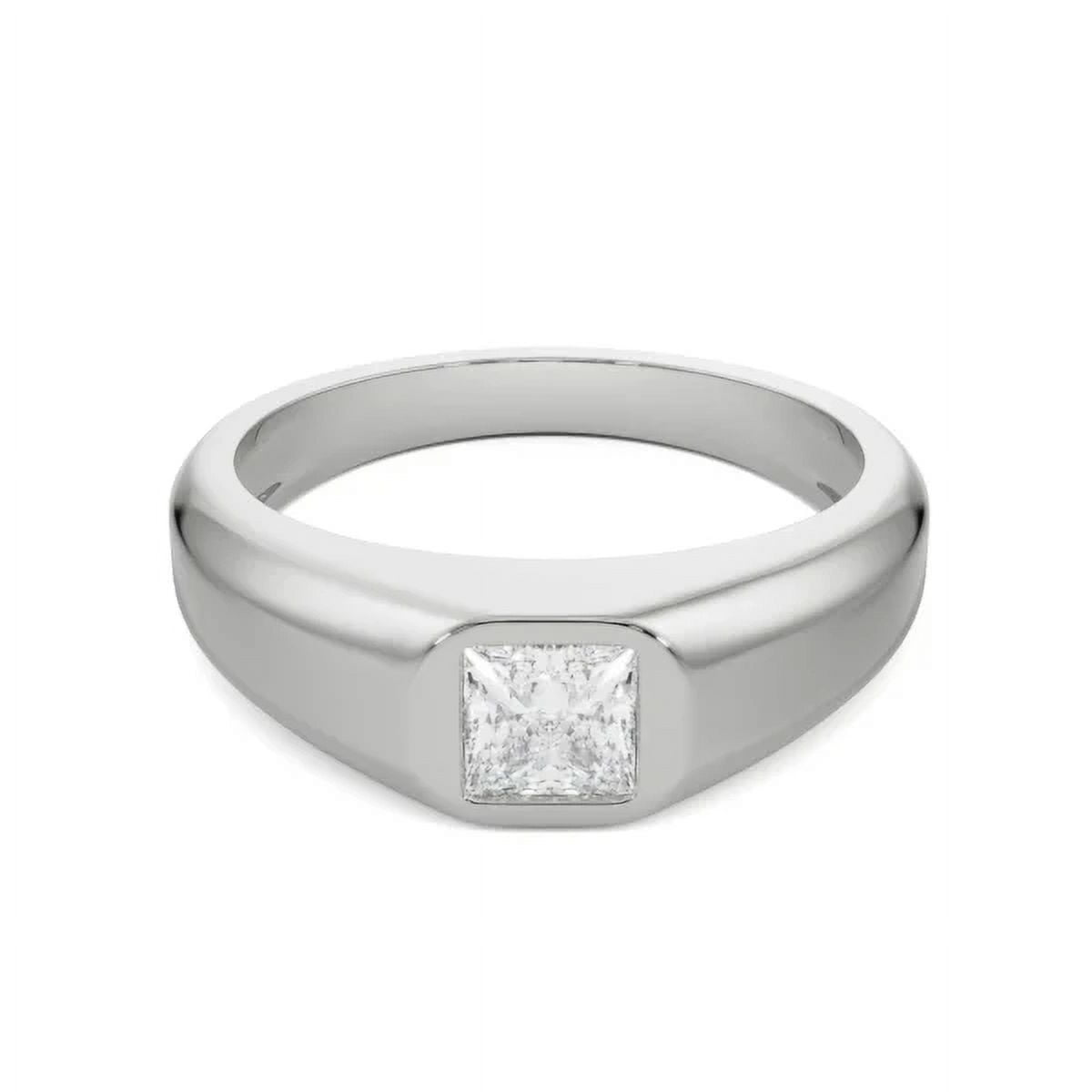 Arise Jewelry 14K White Gold Plated Ring - 2.02 Ct Moissanite ...