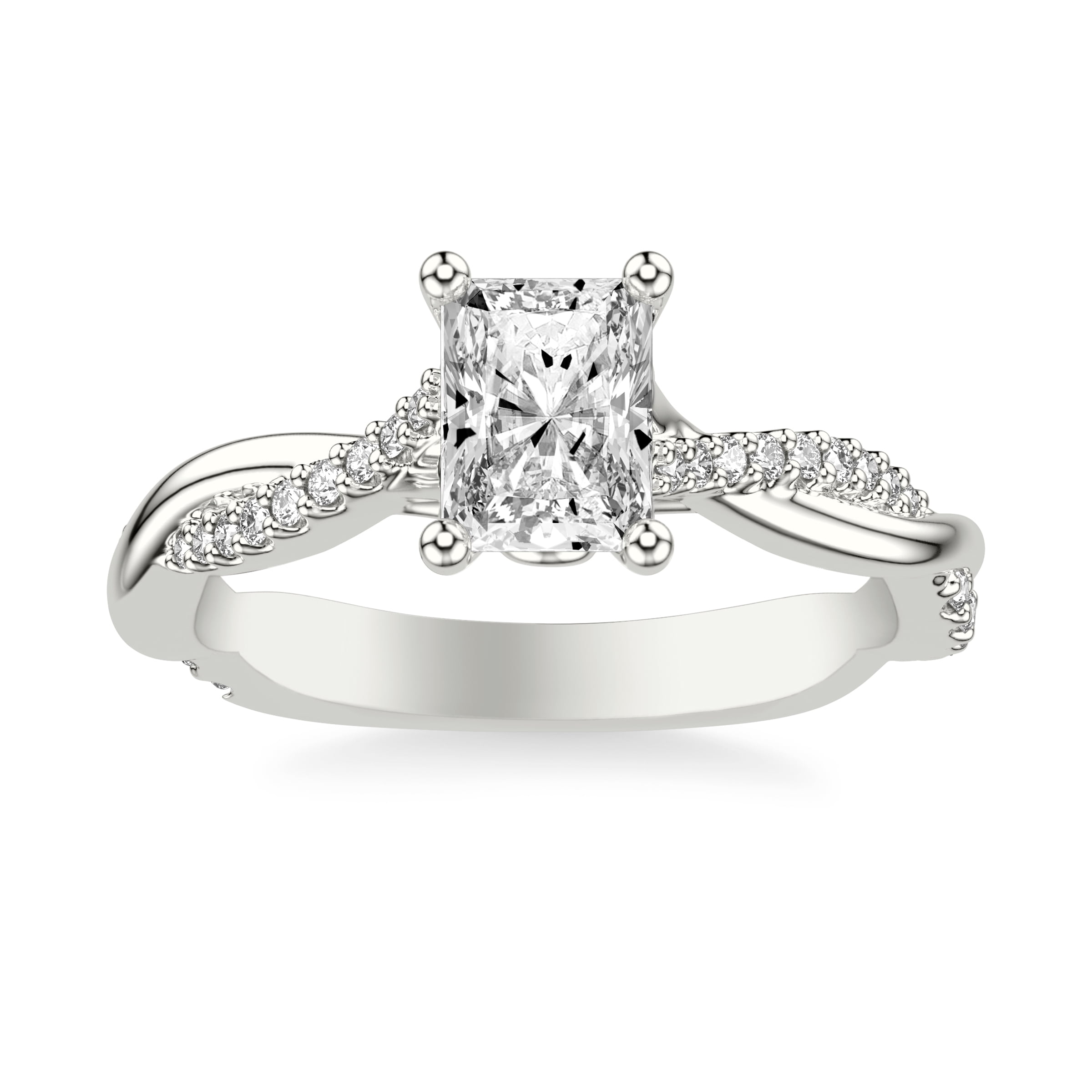 Arise Jewelry Gorgeous 1.79 Ct Radiant Cut Moissanite Engagement Ring ...