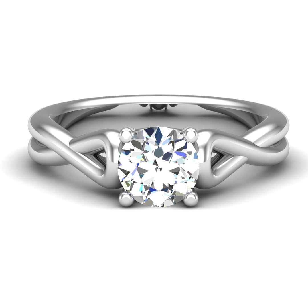 Arise Jewelry Round Cut Engagement Solitaire Ring - 1.34 Ct Moissanite ...