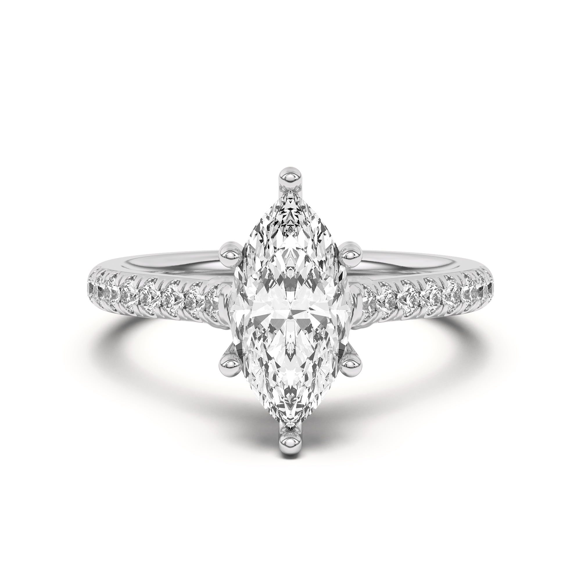 Arise Jewelry Women's Wedding Ring - Marquise Cut Moissanite 1.45 Ct ...