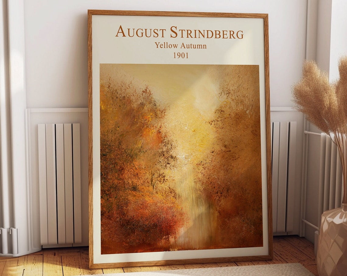 Bring The Beauty Of Autumn Indoors With A Modern August Strindberg Painting - Perfect Fall Decor ...