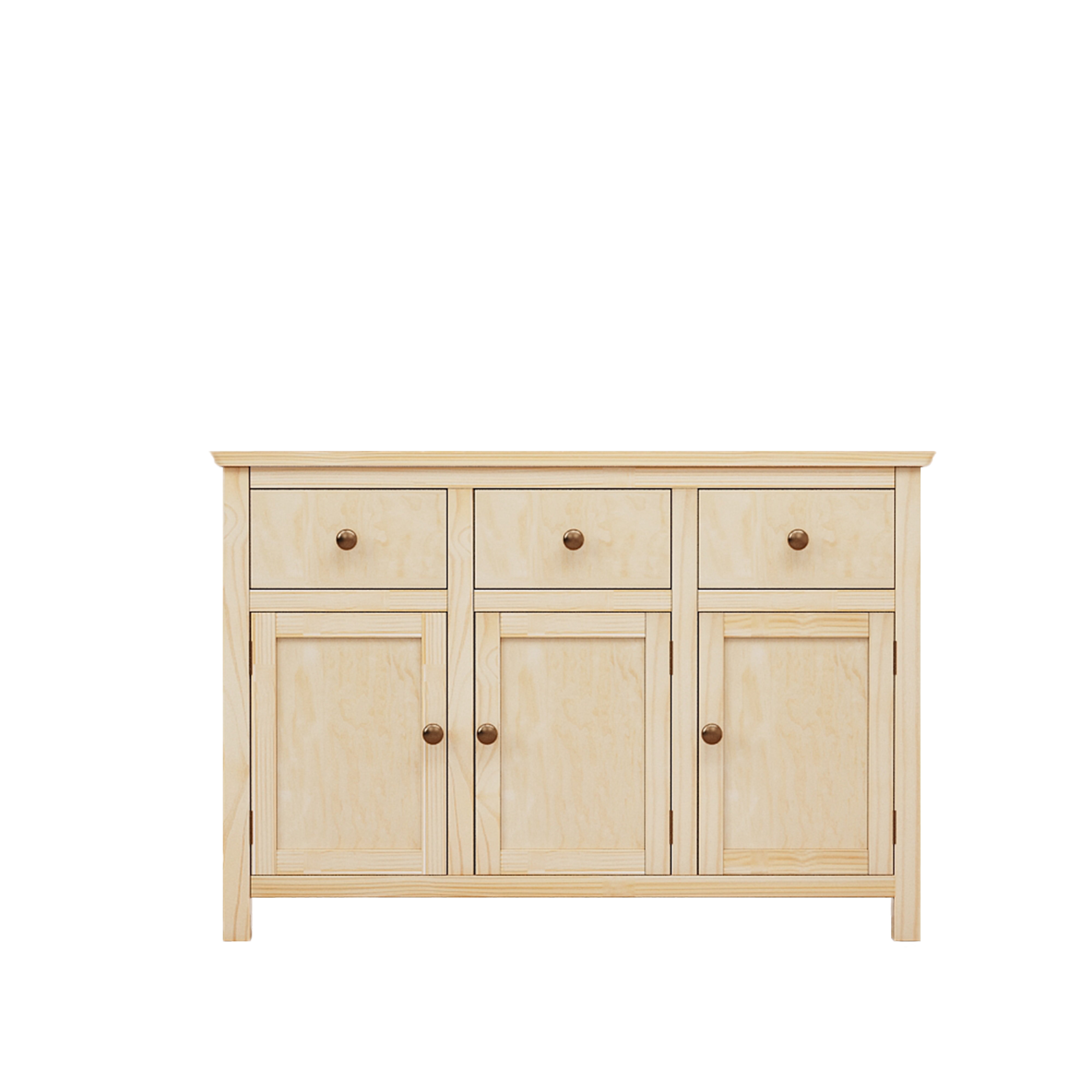 Arise Sun Solid Wood Long Sideboard NC405WP Sideboard Measuring 47" x ...