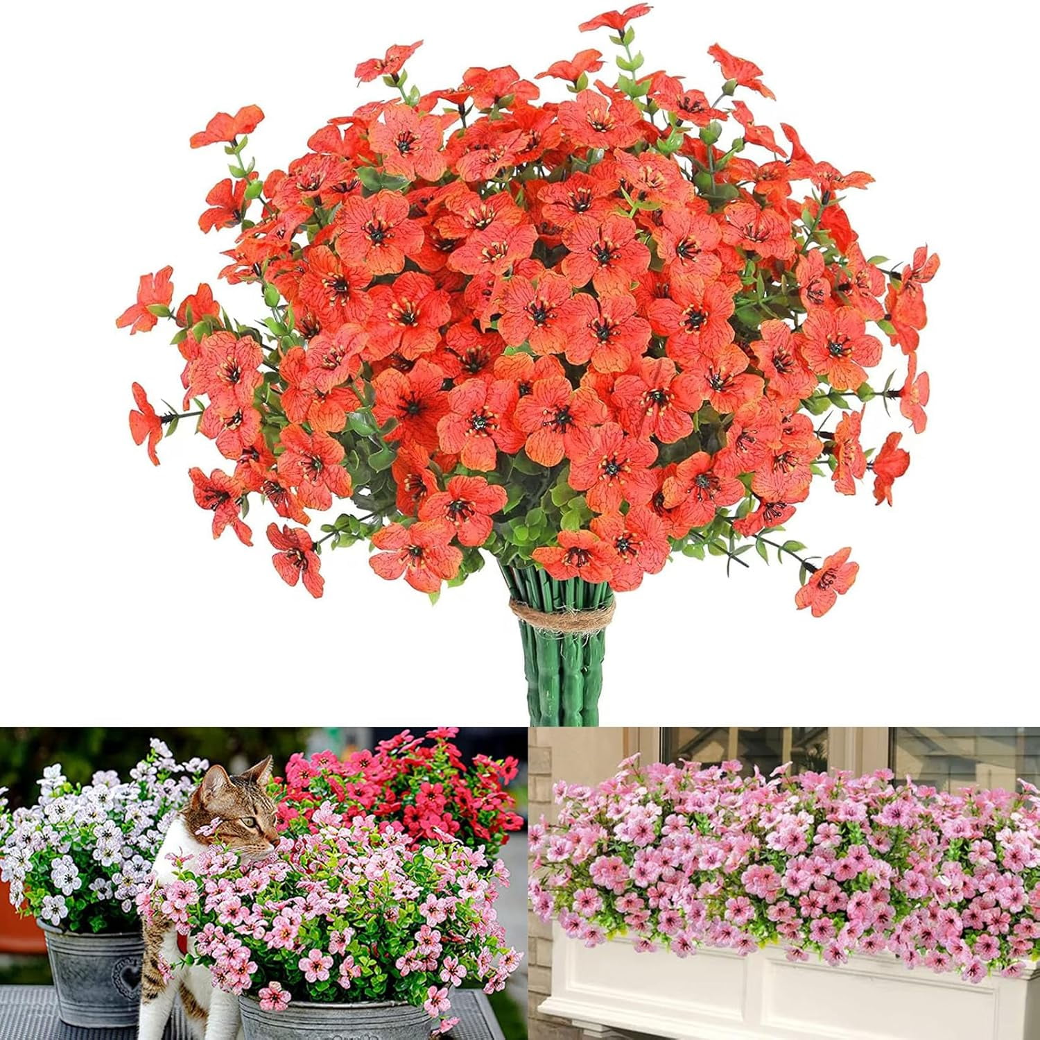 Arisefrom Flowers, Arisefrom Artificial Flowers for Outdoor Indoor ...