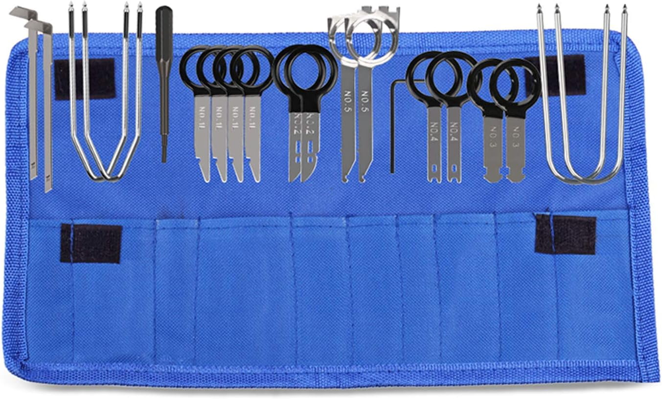 Ariseltys Car Radio Stereo Removal Tool Set,20 Pieces Carbon Steel ...