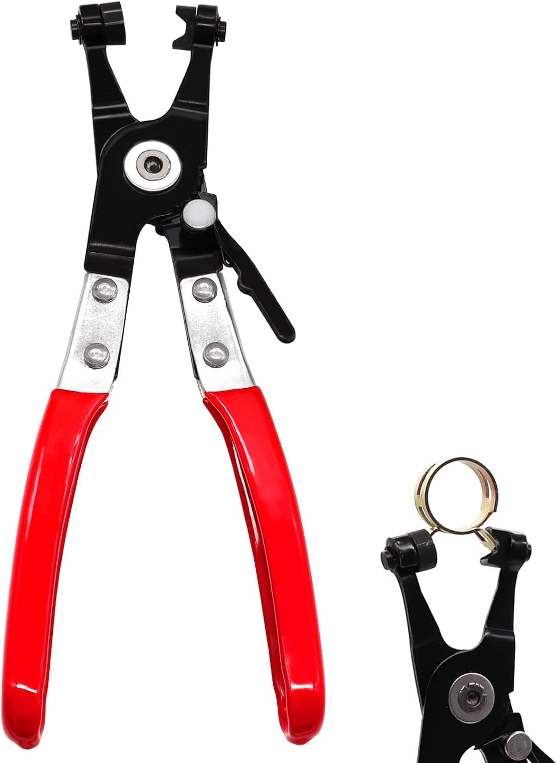Ariseltys Hose Clamps Pliers Repair Tool Swivel Flat Band For Removal ...