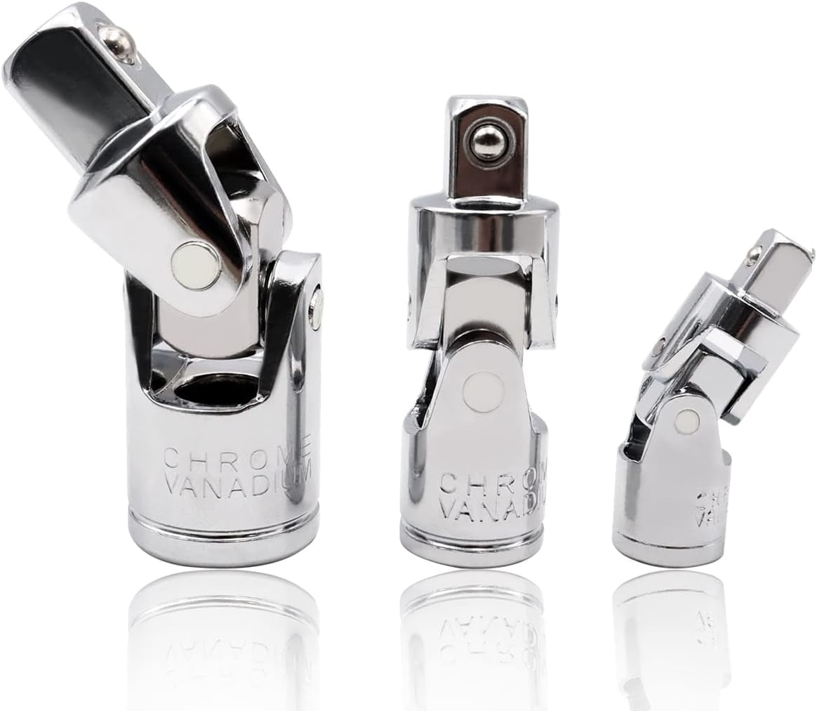 Ariseltys Metal Universal Joint Socket Adapter,1/4", 3/8", 1/2 ...