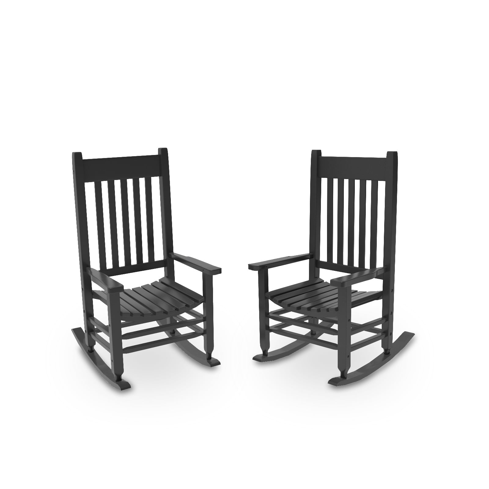 ArisingAsia Outdoor Rocking Chair, Solid Wood High Back Rocker, All ...