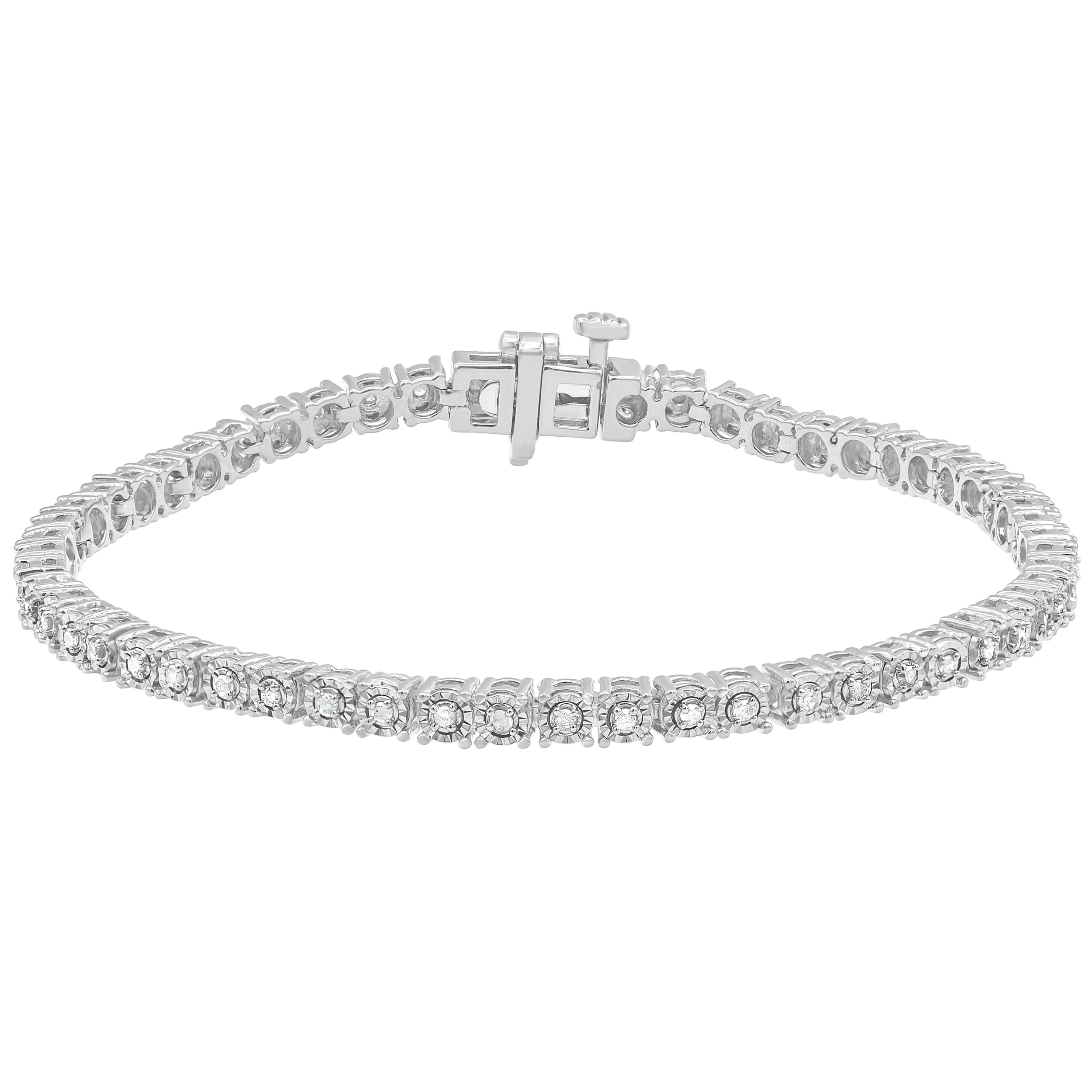 Arista Women's 1/2 Ct Diamond Tennis Bracelet in Sterling Silver, Jewelry Mother's Day Gift (J-K ...