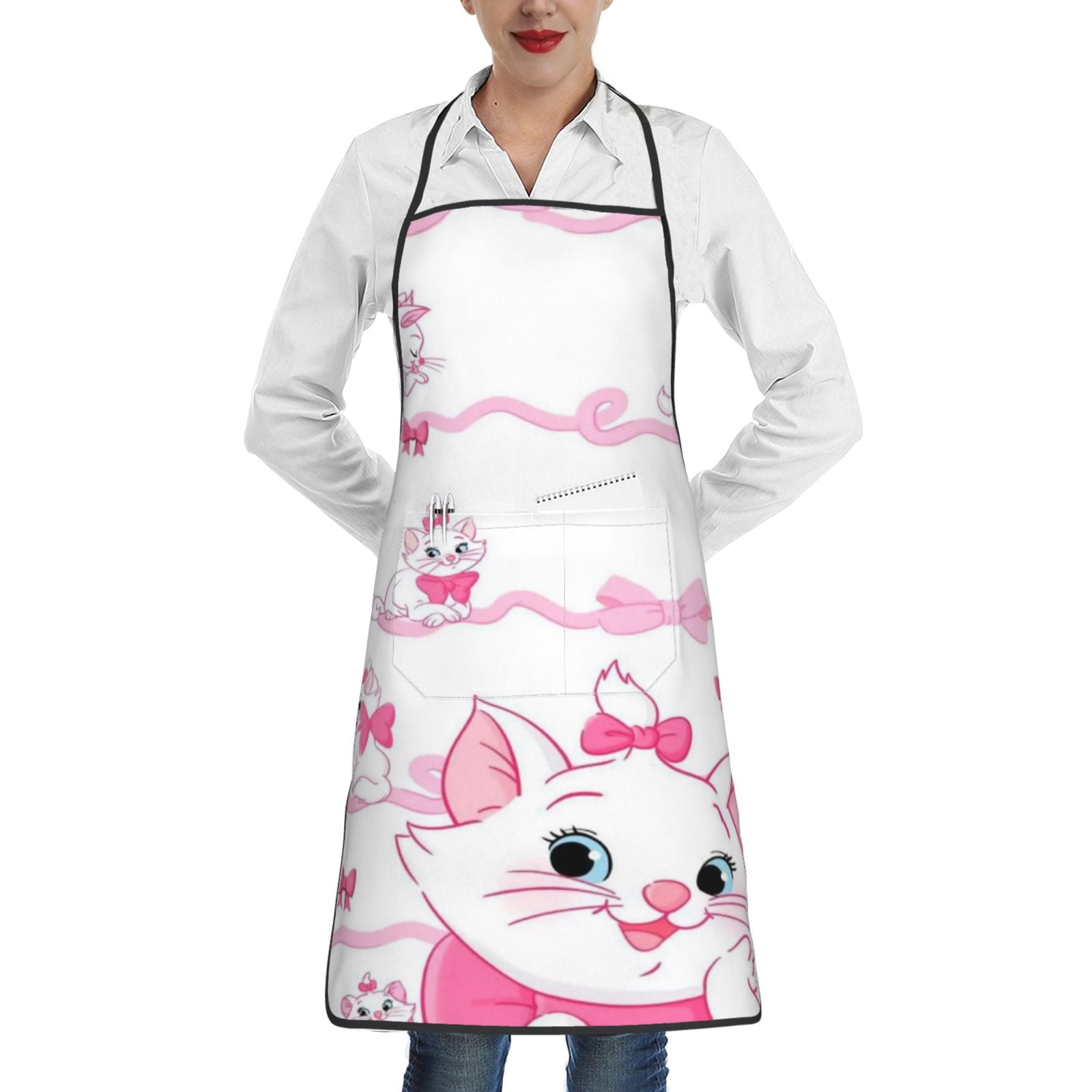 Aristo Ma-Rie Cat Cooking Aprons With Pocket Waterproof Kitchen Apron ...