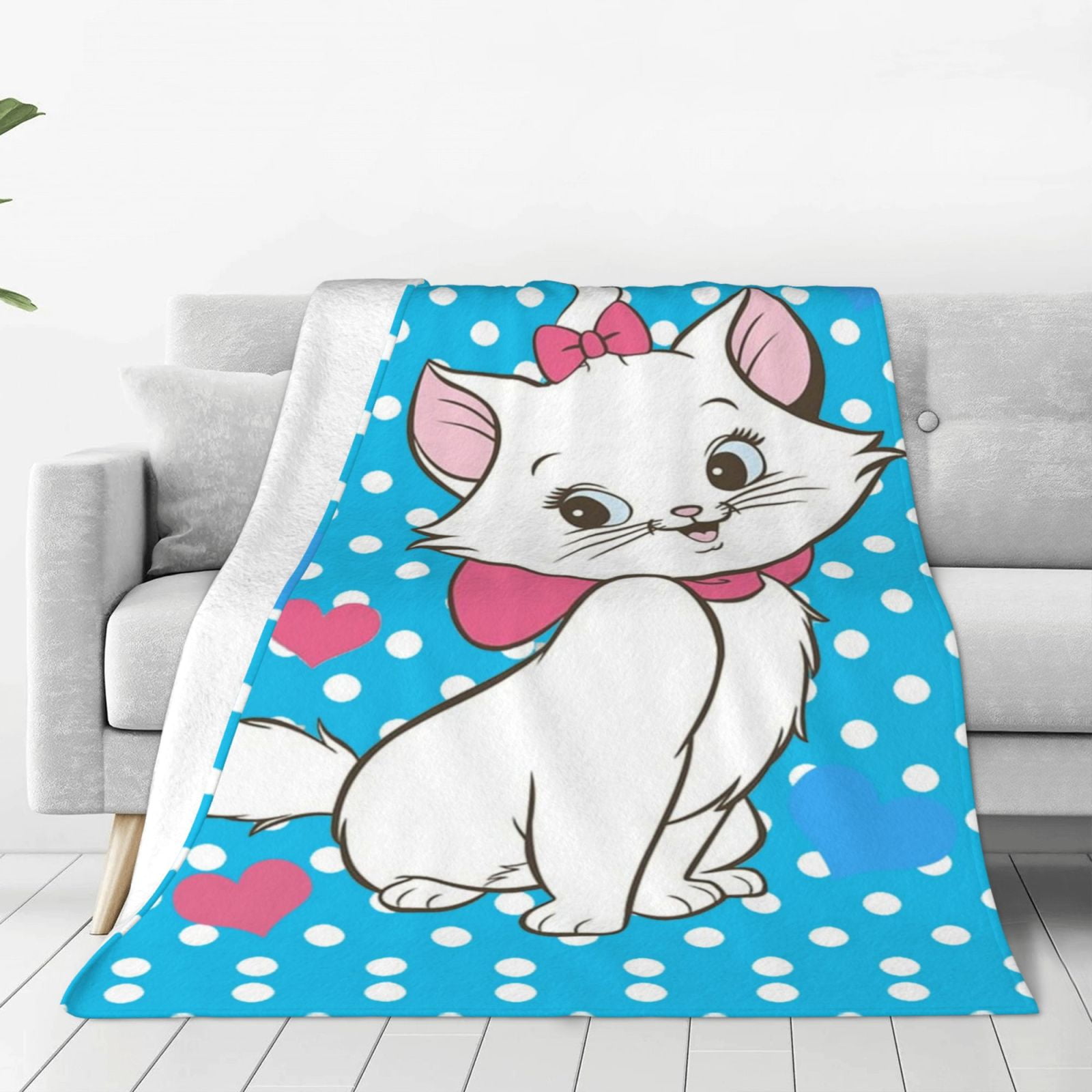Aristocats Blanket Cute Character All Season Warm Fuzzy Plush Throw ...