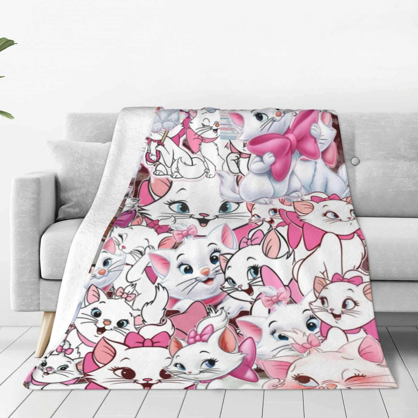 Aristocats Blanket Cute Character All Season Warm Fuzzy Plush Throw ...