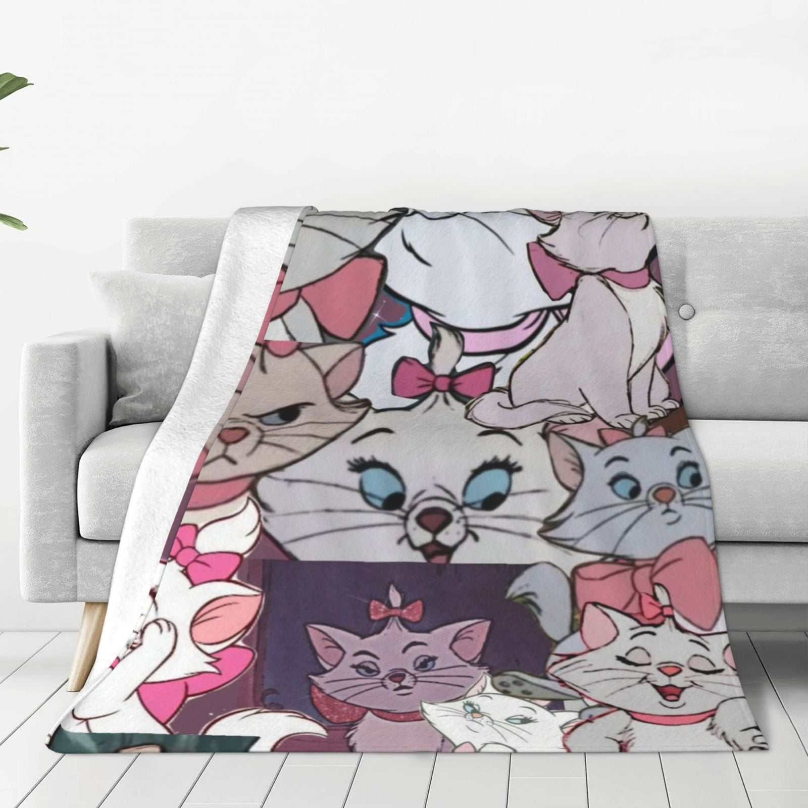Aristocats Blanket Cute Character All Season Warm Fuzzy Plush Throw ...