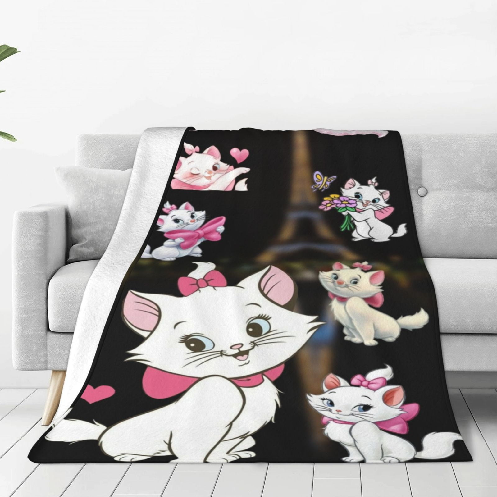 Aristocats Blanket Cute Character All Season Warm Fuzzy Plush Throw ...