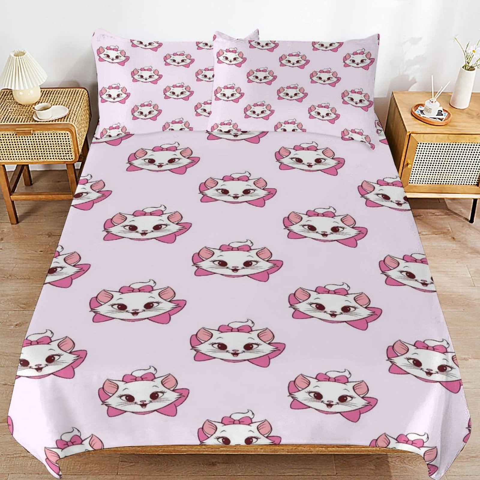 Aristocats Duvet Cover Set 3 Pieces Soft Comfy Comforter Cover with 2 ...