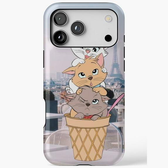 Aristocats Paris Protective Cover for iPhone 11 12 13 14 15 16 17 Pro ...