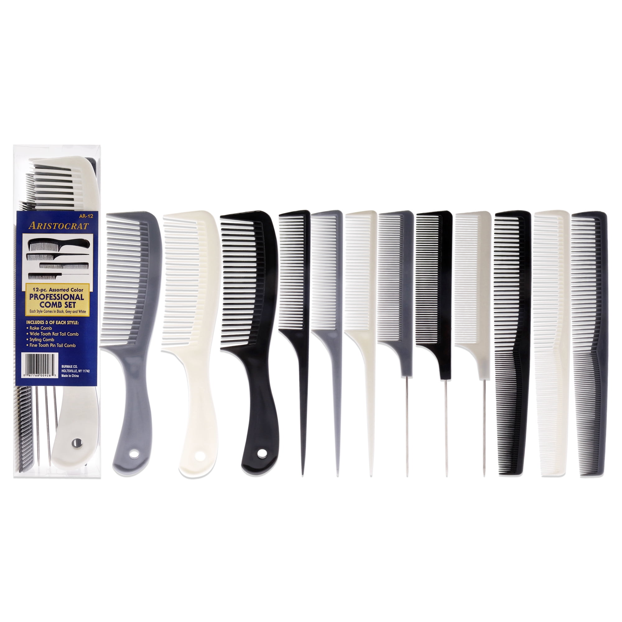 Aristocrat Assorted Color Professional Comb Set , 12 Pc Comb - Walmart.com