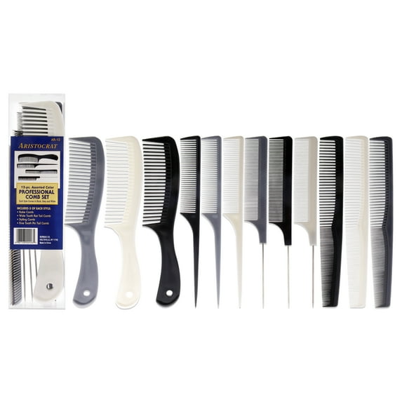 Aristocrat Assorted Color Professional Comb Set , 12 Pc Comb - Walmart.com