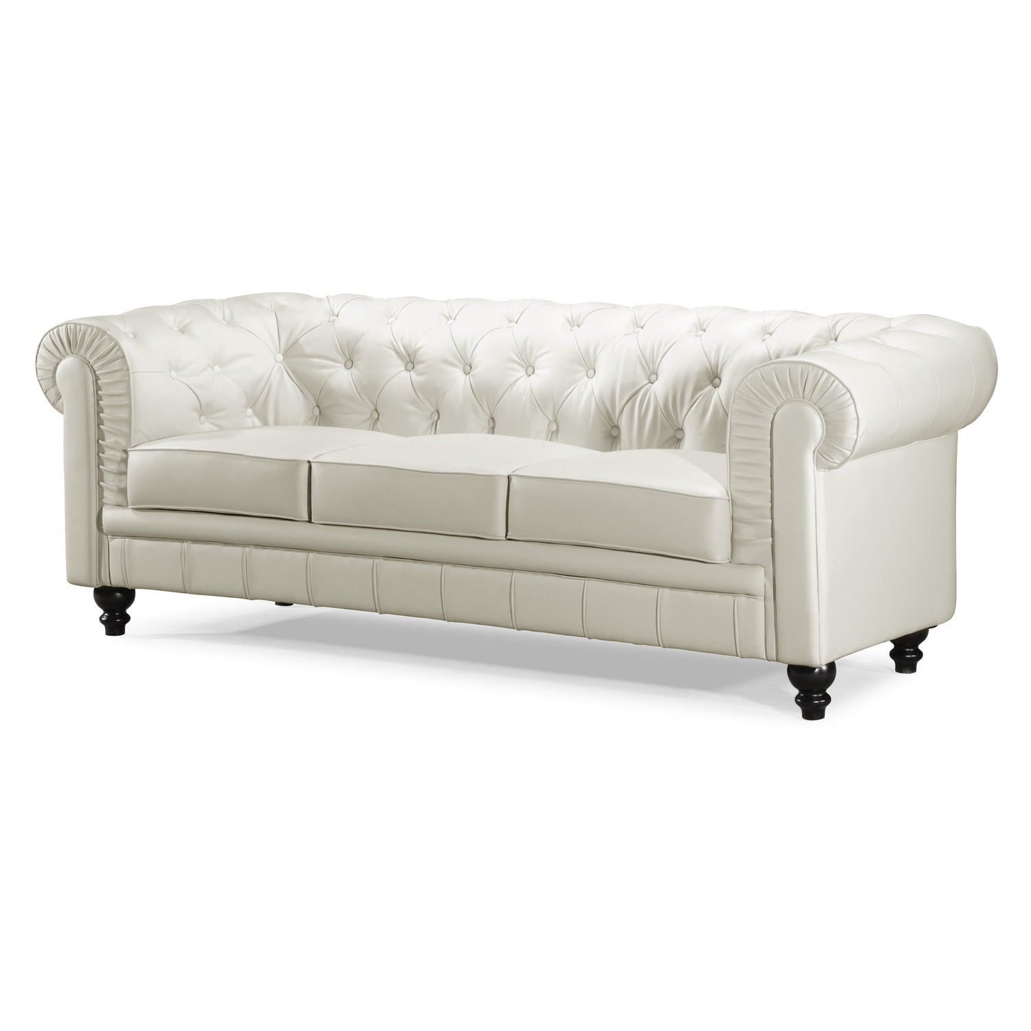 Aristocrat Sofa White-Color:White - Walmart.com