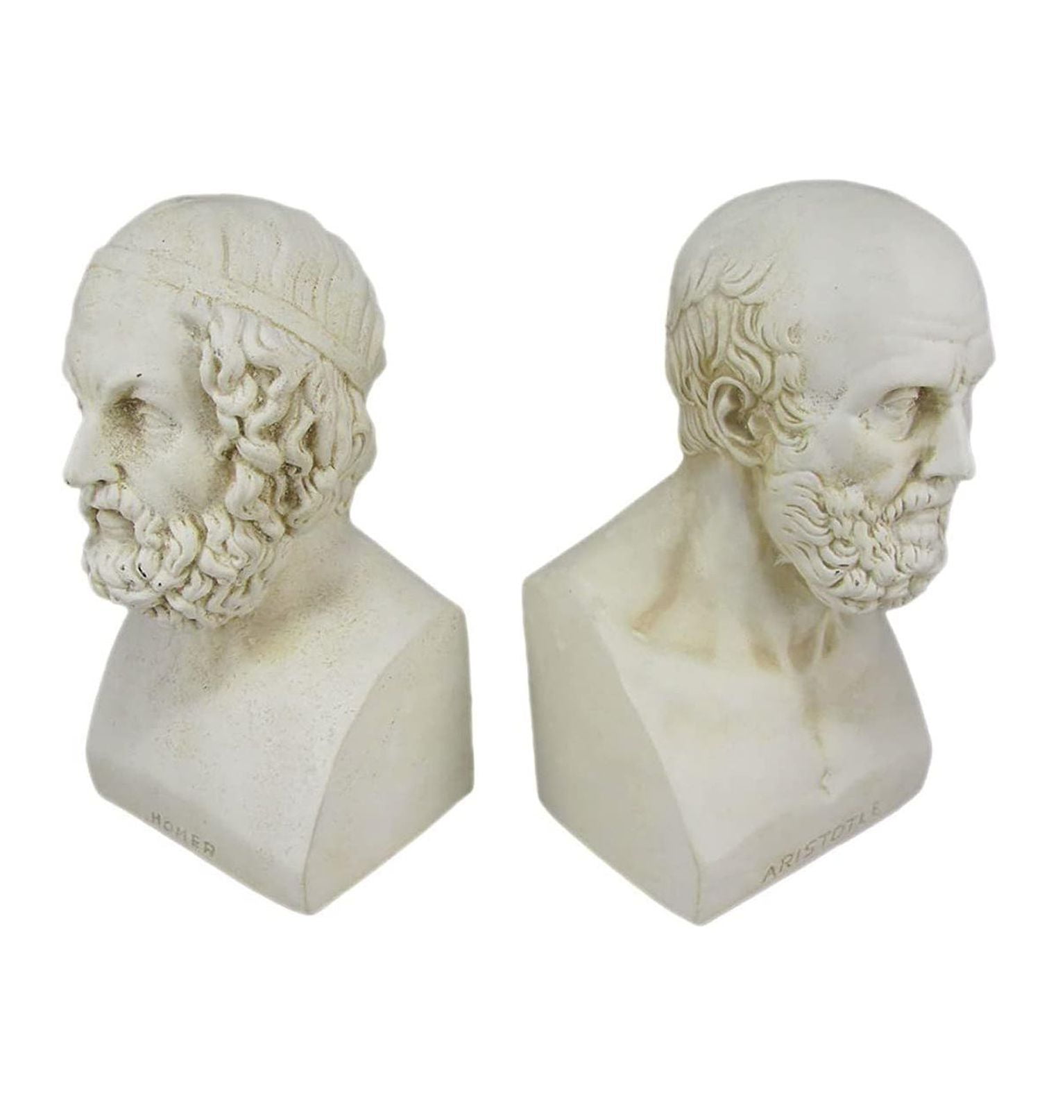 Aristotle and Homer Bust Bookends Greek - Walmart.com