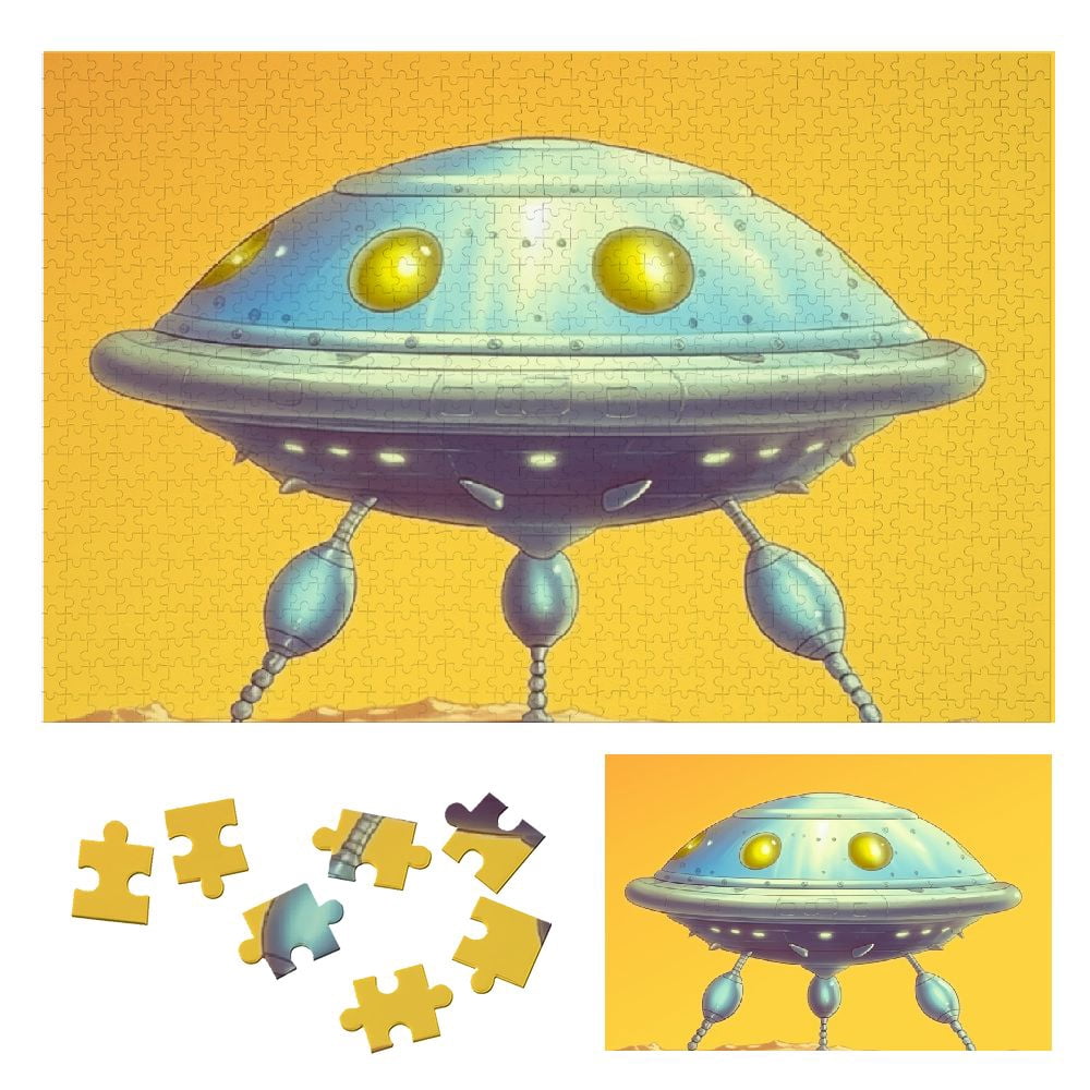 Jiayy Alien Retrofuturism Concept Wooden Jigsaw Puzzle for Adults and ...
