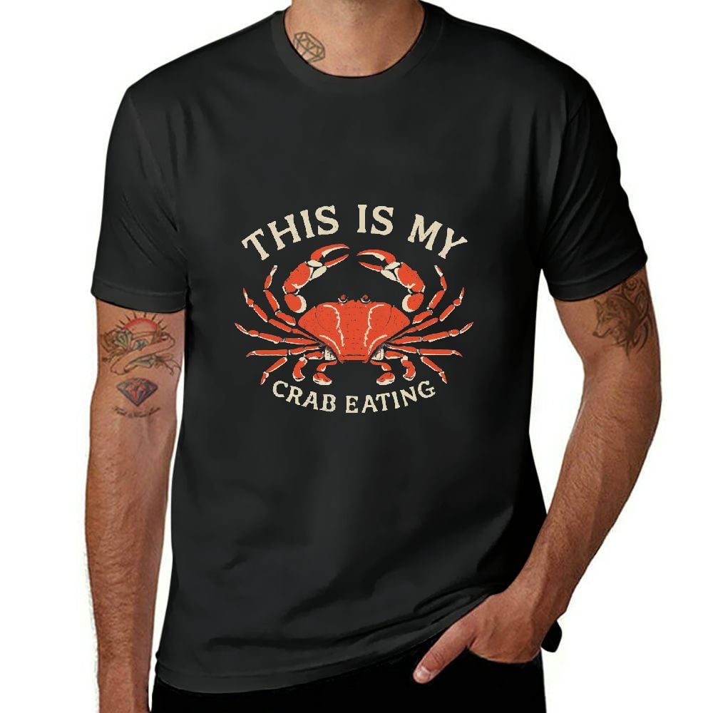 Aristuring Crab Theme Men's Funny T-Shirt Short Sleeve Casual Cotton Tee 2XL - Walmart.com