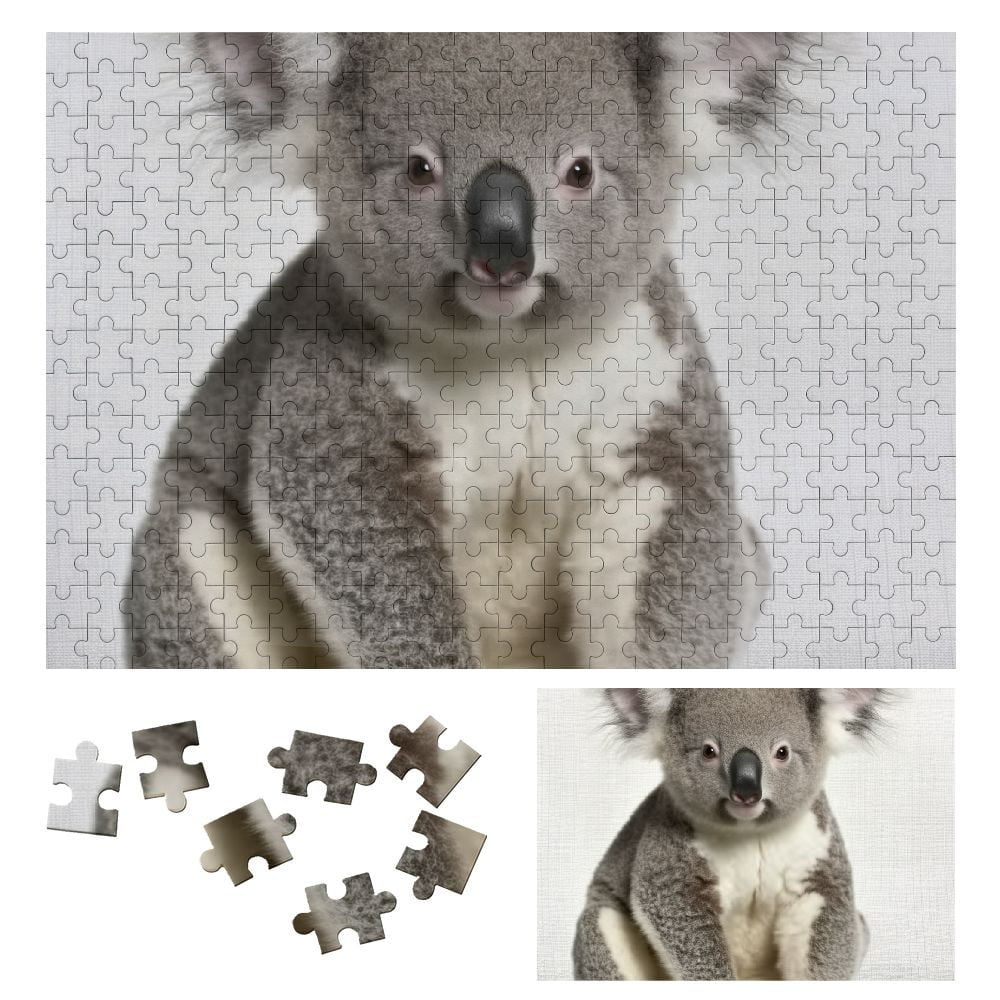 Jiayy Koala Bear Wooden Jigsaw Puzzle for Adults and Kids, Relaxing Eco ...