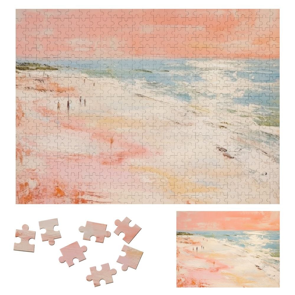 Jiayy Pastel Colors Waves Wooden Jigsaw Puzzle Impossible Wooden ...