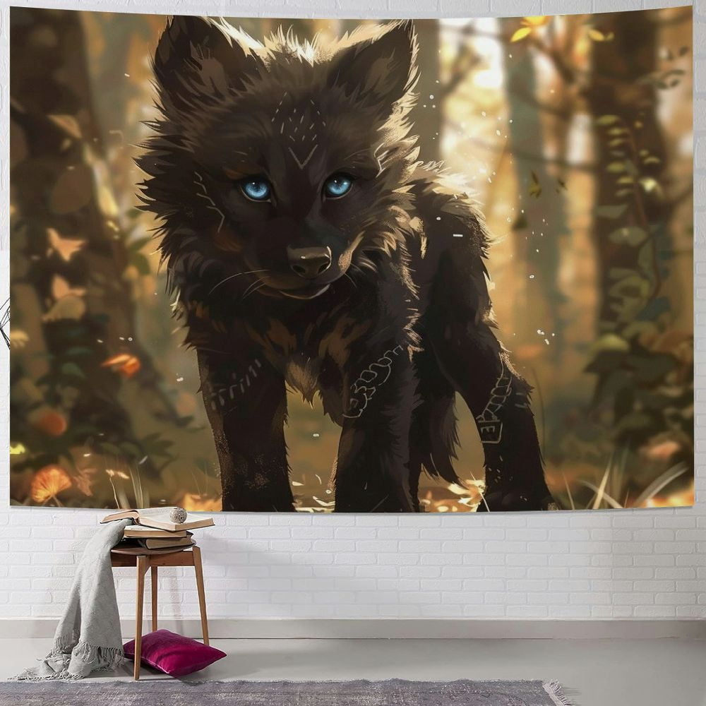 Aristuring Wolf Theme Tapestry, The Hungry Appearance of the Wolf ...