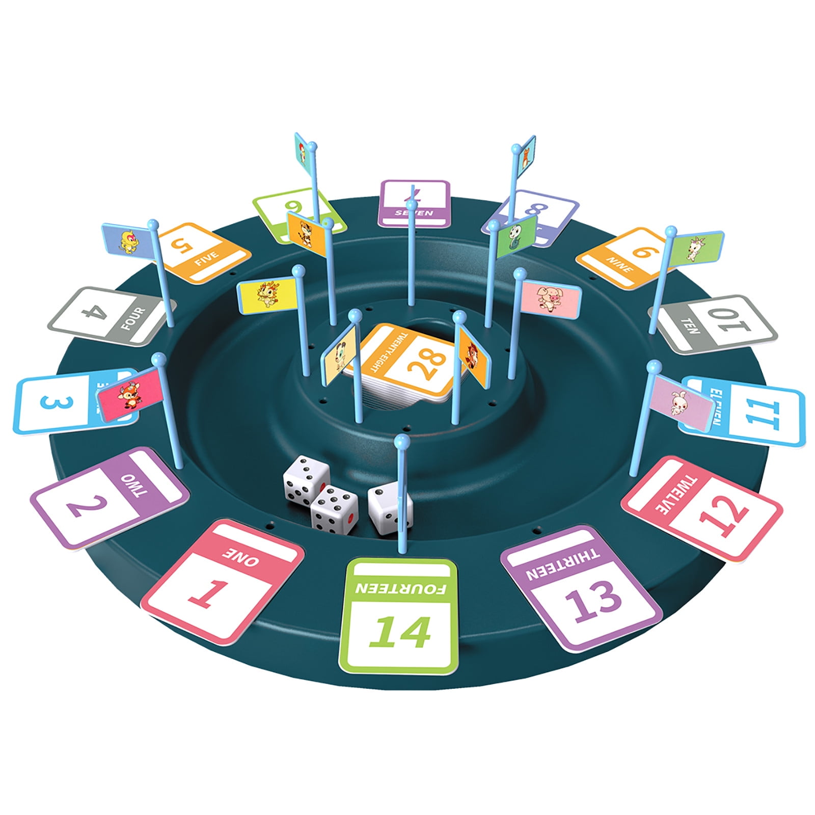 Arithmetic Board Game - 14-Player Math Battle for Kids & Adults, Parent ...