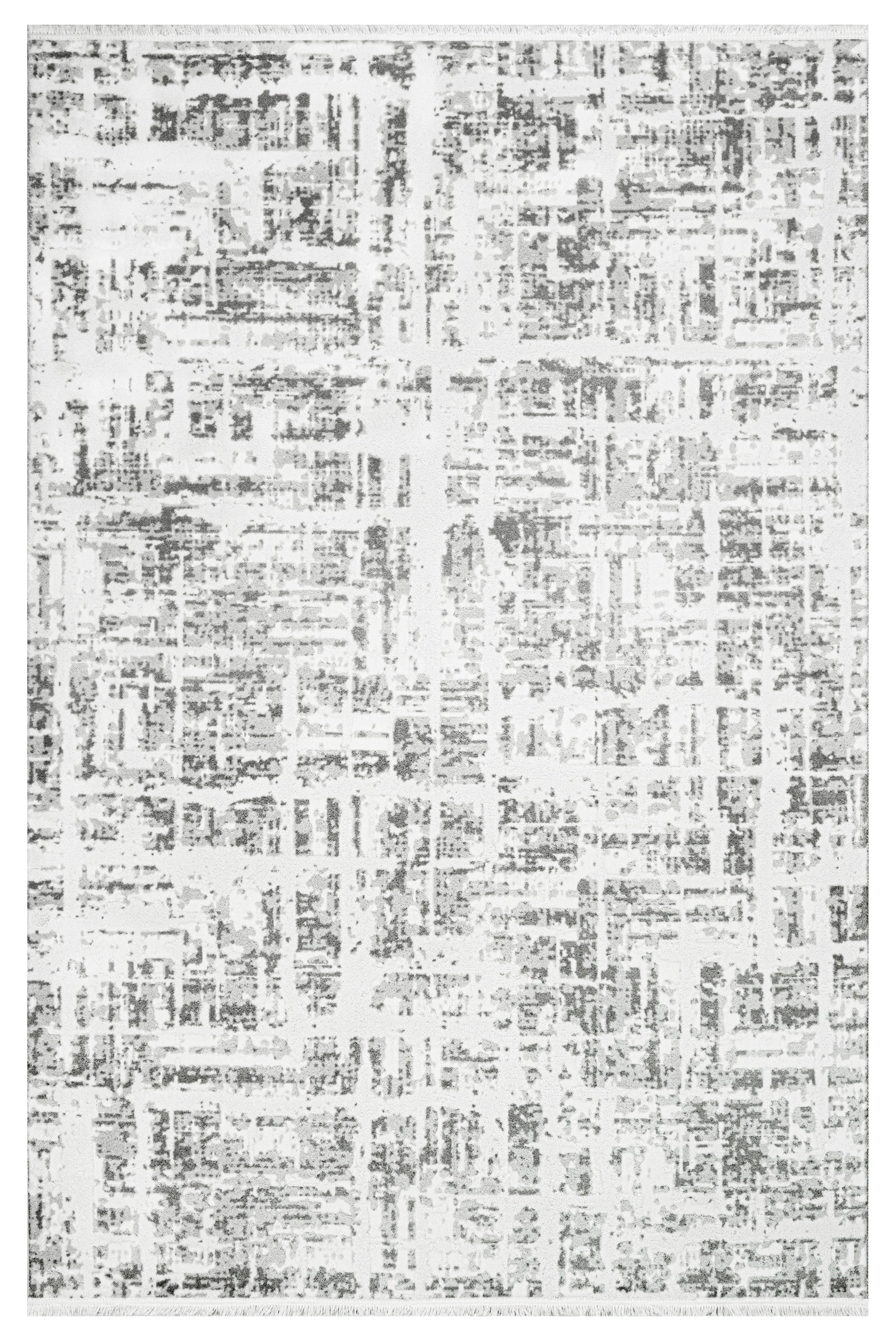 Ariya Grey Abstract Acrylic Area Rugs for Living Room Jacquard Textured ...