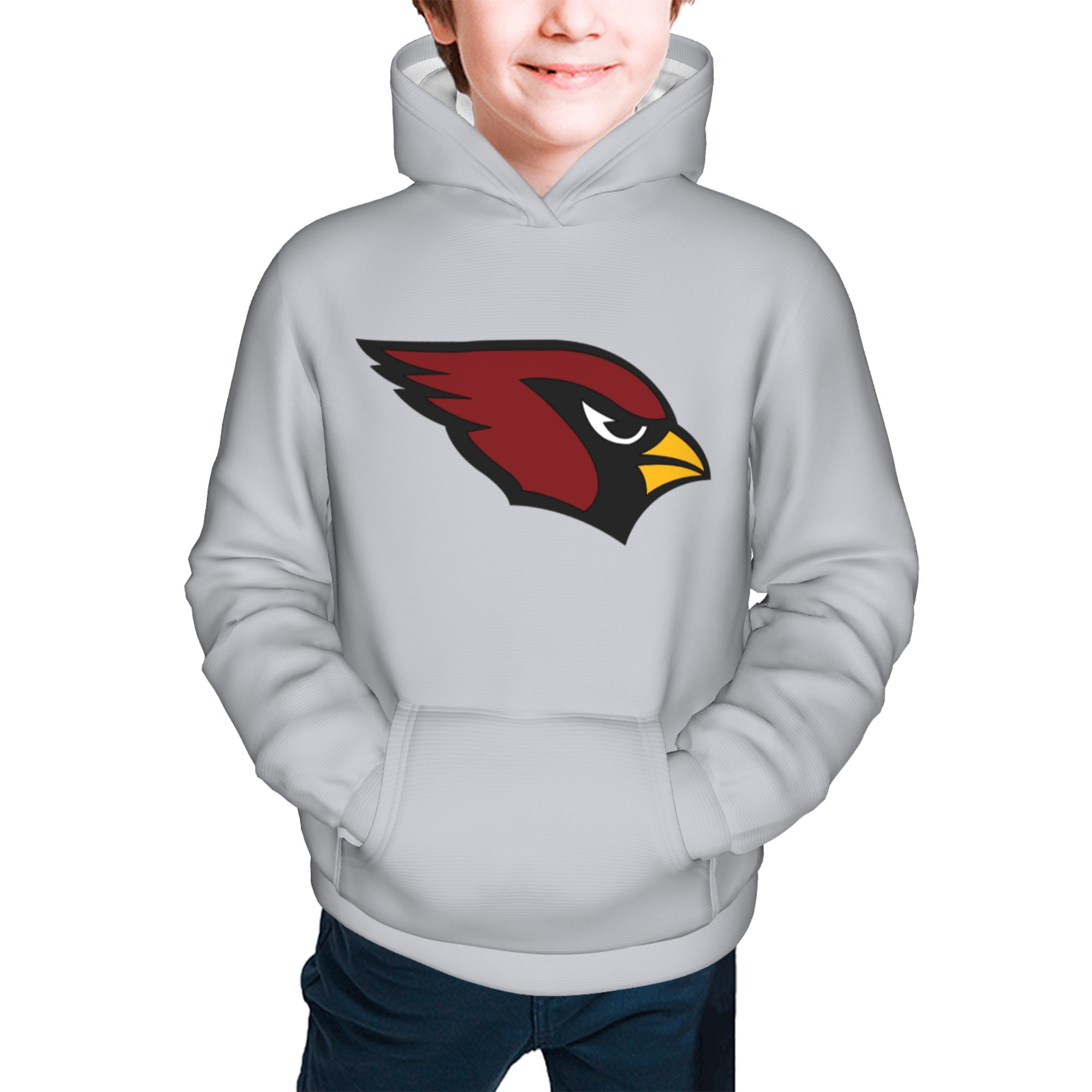 Ariz-ona_Cardinals Youth Hoodie Without Hat Rope Large Boys Sweatshirt ...