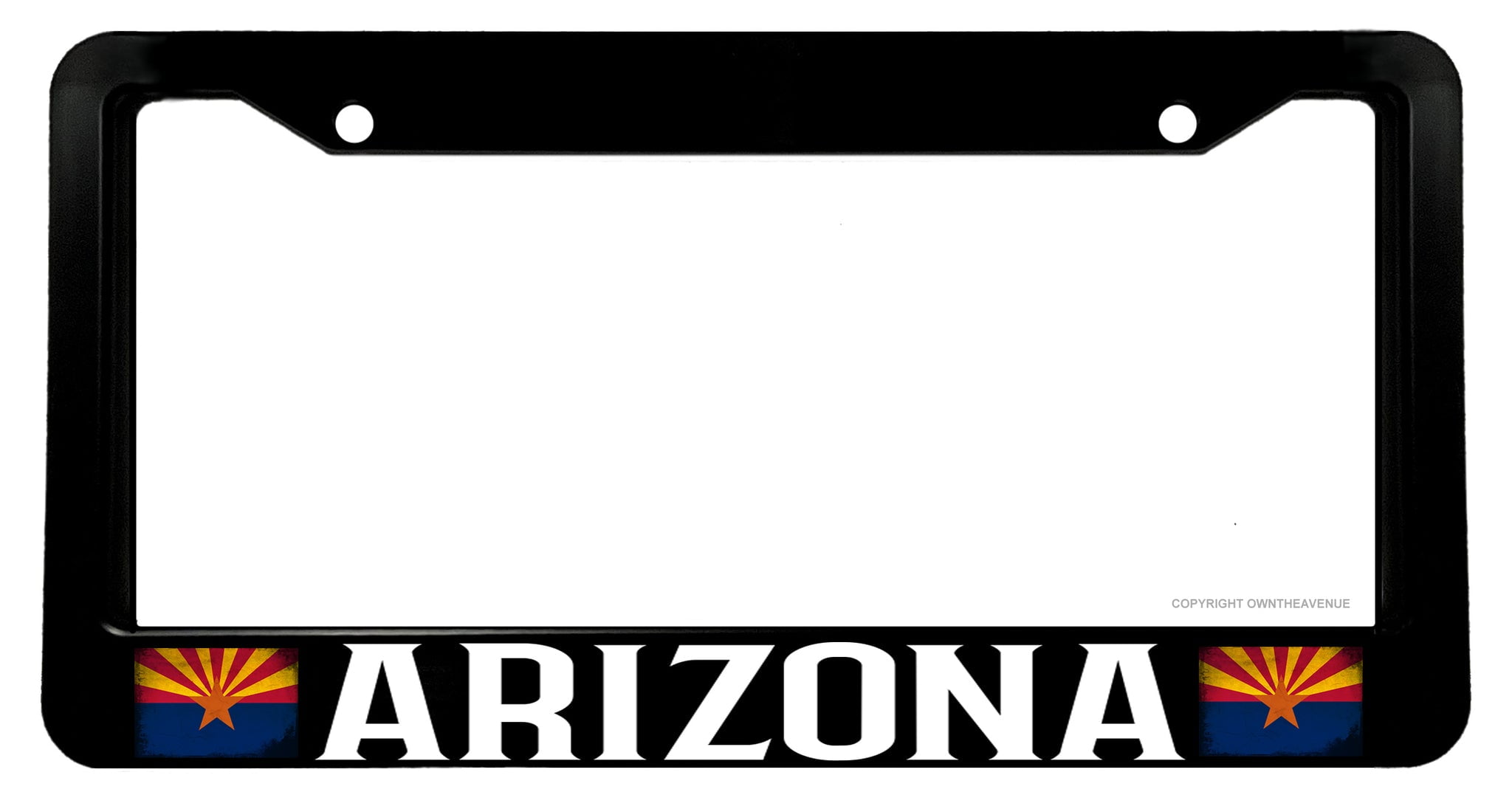 Arizona AZ Flag Vintage Style License Plate Frame - Model V01 - Walmart.com