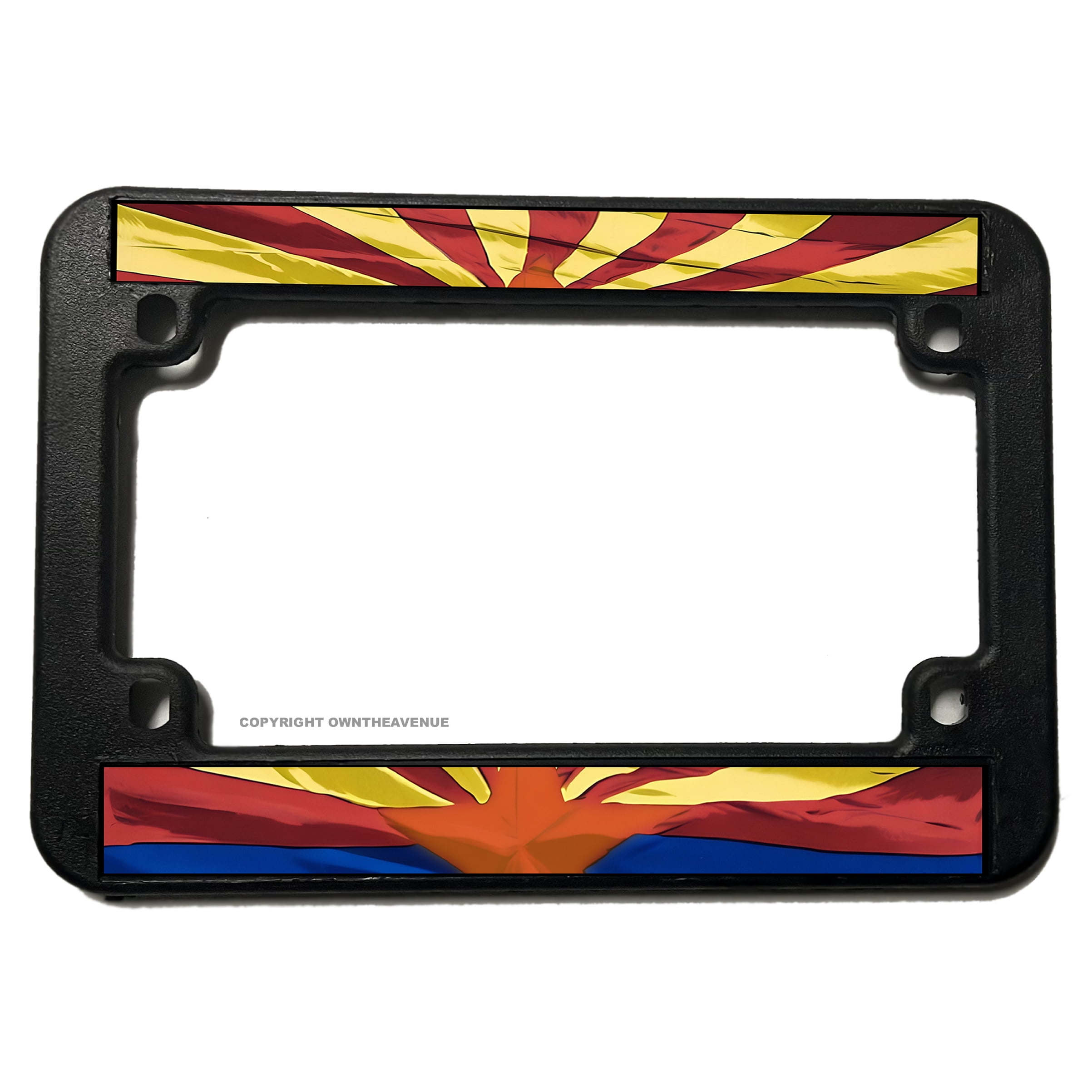 Arizona AZ Flag Vintage Style Motorcycle License Plate Frame - Walmart.com