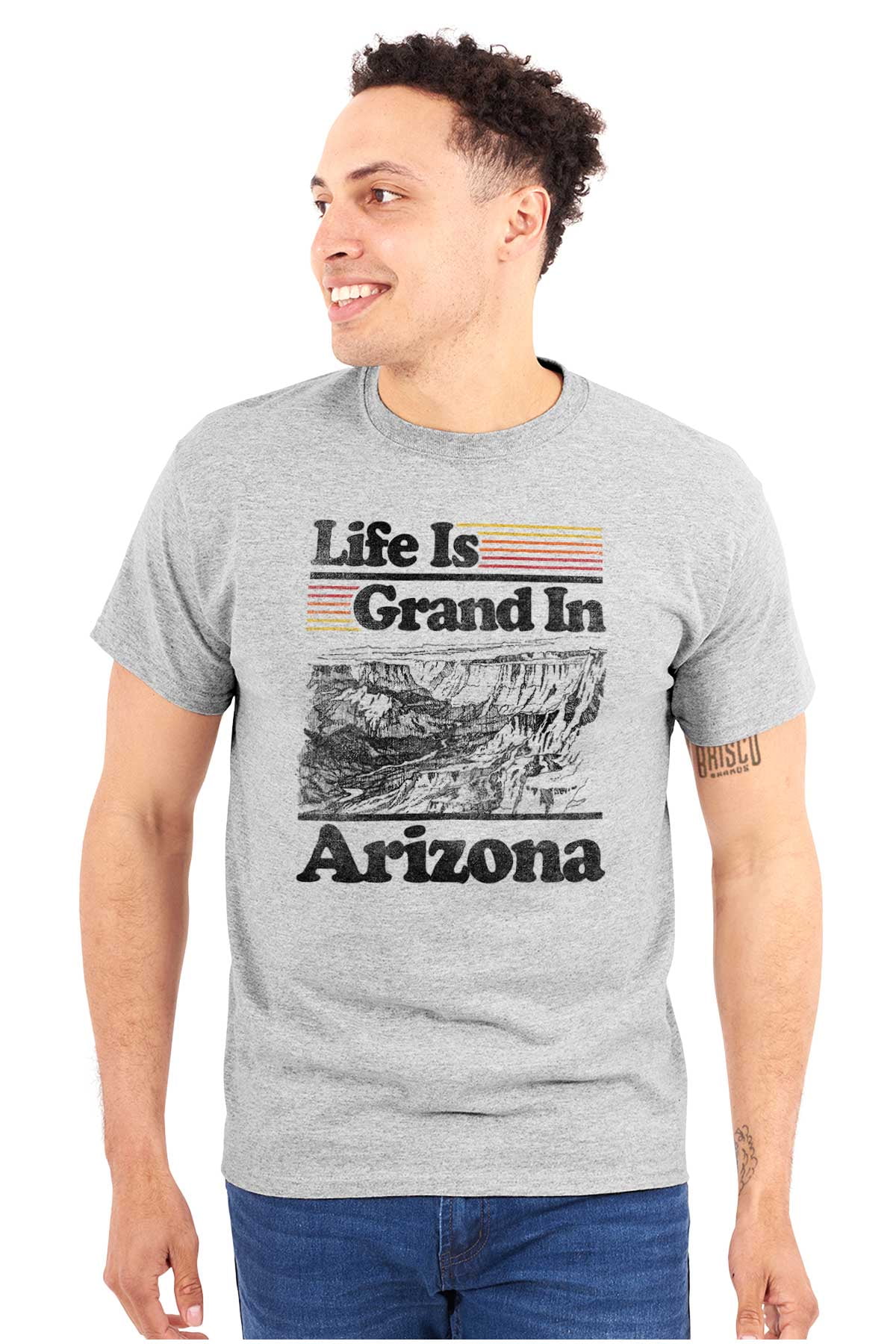 Arizona AZ Vintage Grand Canyon State Men's Graphic T Shirt Tees Brisco ...