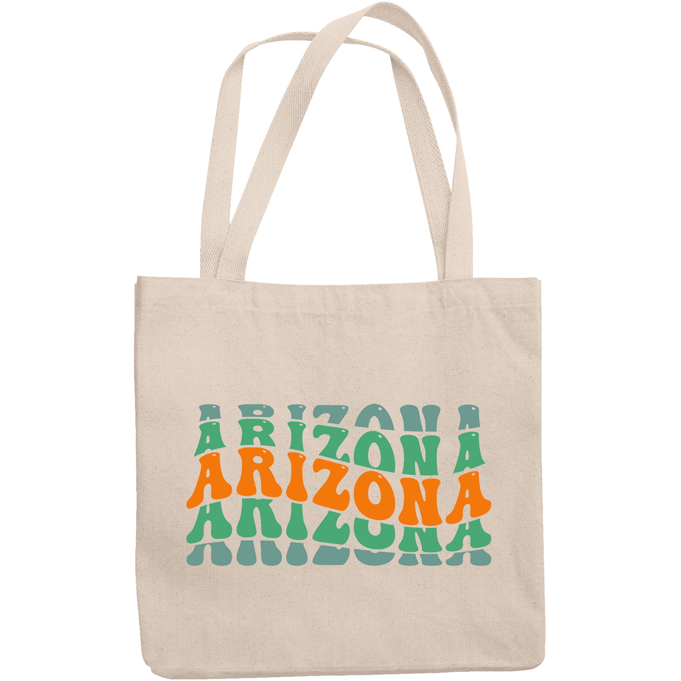 Arizona, America, US or USA State, Groovy Retro Wavy Text Merch Gift ...