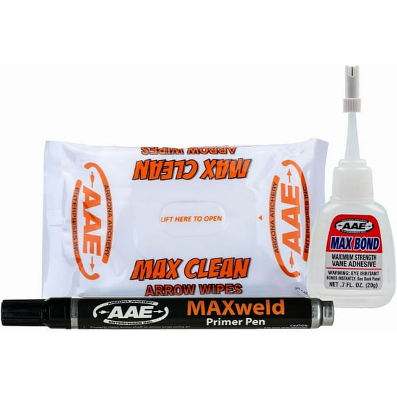 Arizona Archery Enterprises MAX Adhesion KIT Fletching Glue, Primer Pen ...