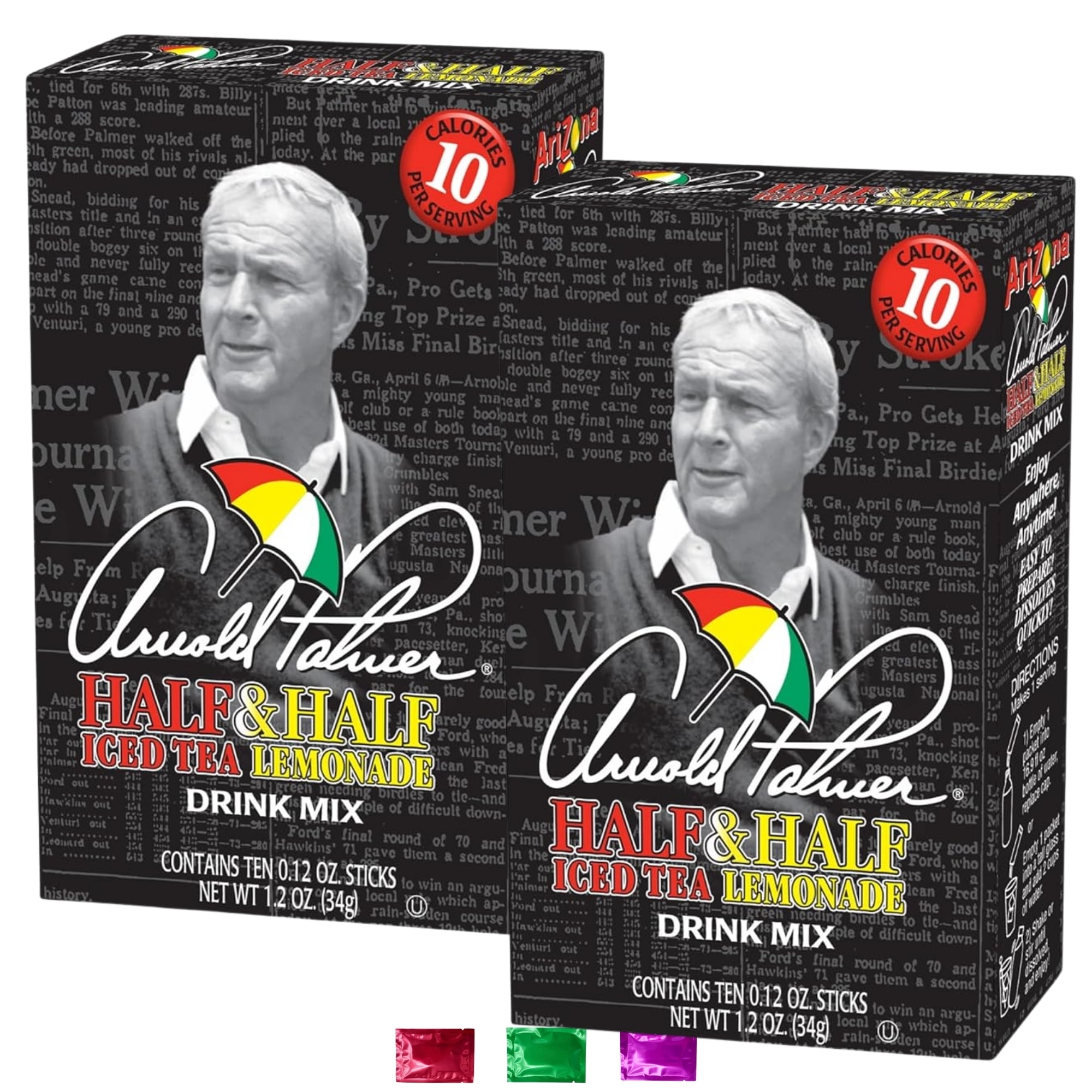 Arizona Arnold Palmer Half and Half Iced Tea and Lemonade Drink Mix 20 ...