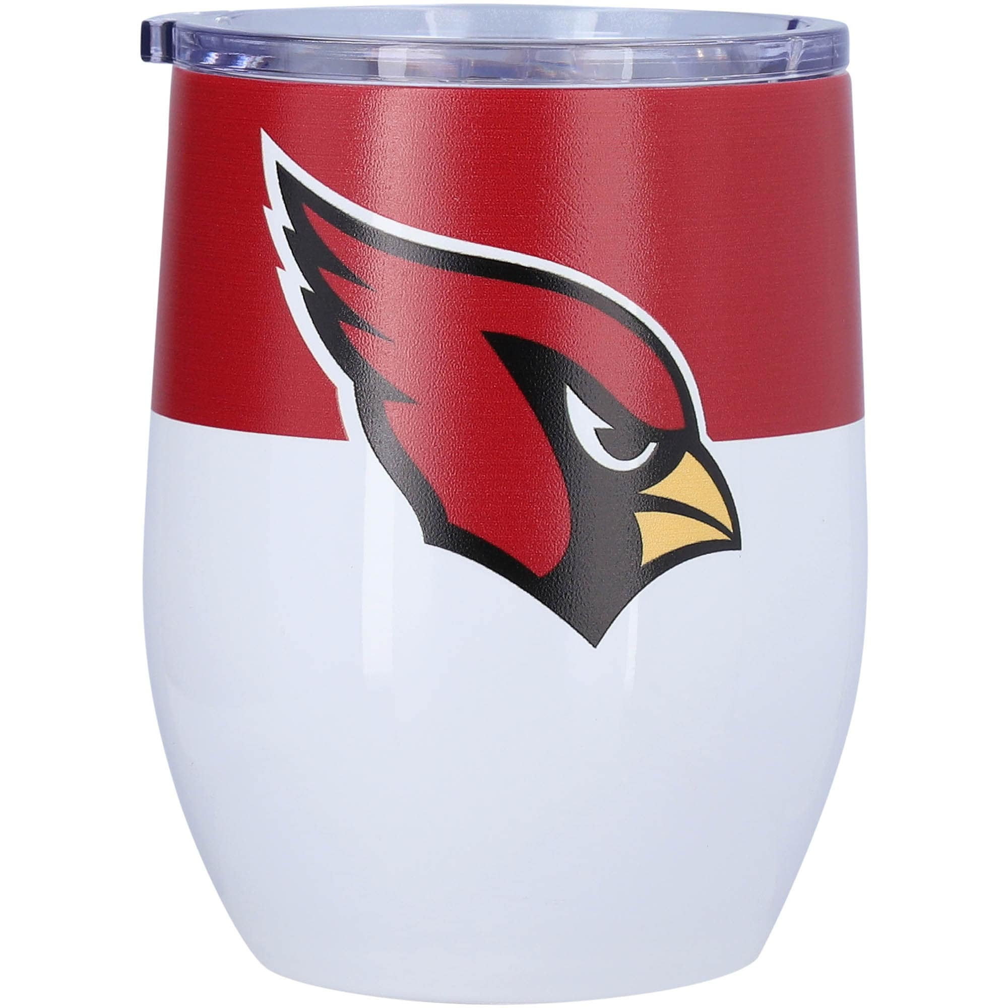 Arizona Cardinals 16oz. Logo Colorblock Stainless Steel Curved Tumbler ...